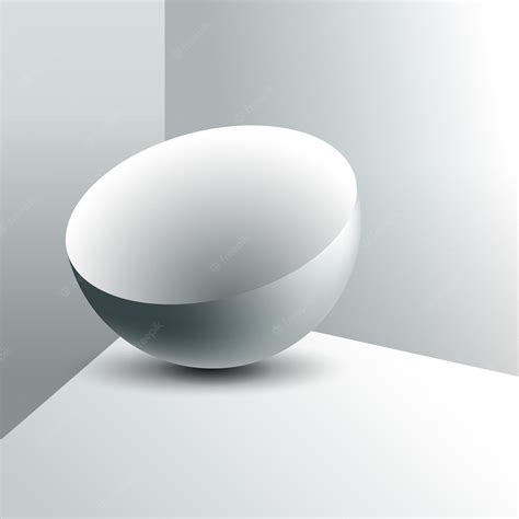 Premium Vector Cross Section Of Silver Sphere Ball Blank Option