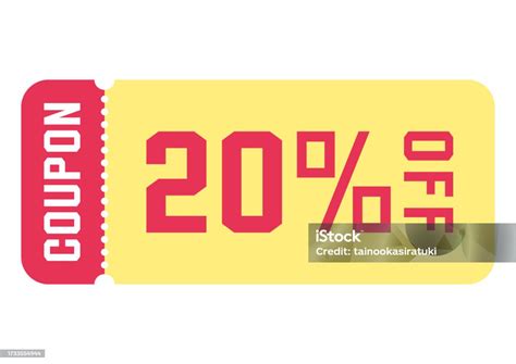 Illustration Image Of A Simple Discount Coupon Stock Illustration