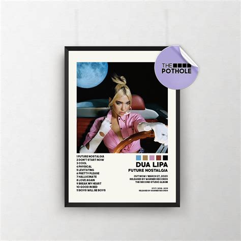 Dua Lipa Posters Future Nostalgia Poster Album Cover Poster Sold By