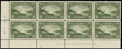 Canada 1935 Sg349 Mint 20c Olive Green Niagara Falls Stanley Gibbons
