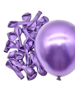 Bexiga Balao Latex Metalizado Cromado N 10 C 25un Roxo Compre