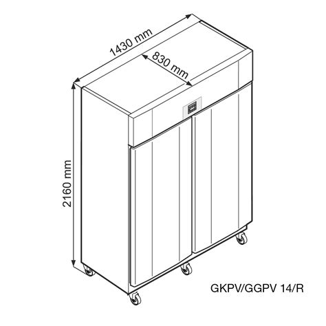 Liebherr Armoire Positive GN Cuve Inox Emboutie Avec Roulettes L