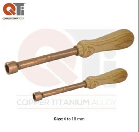 Pahwa Copper Titanium QTi Non Sparking Non Magnetic Hex Drive Nut