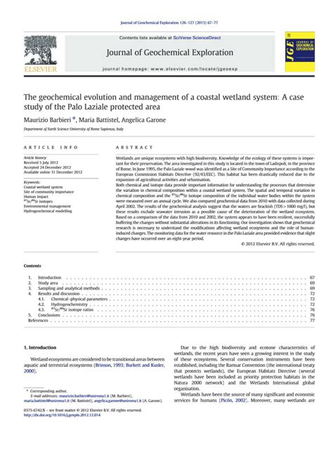 Pdf Groundwater Dynamic In A Coastal Aquifer Using Statistical