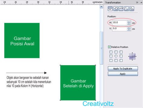 Fungsi Transformations Pada Coreldraw