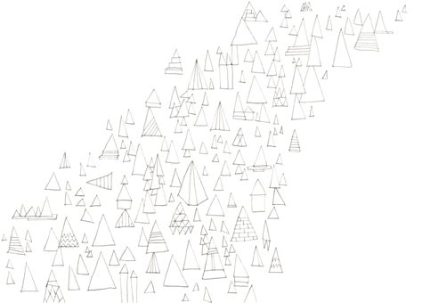 三角形が行進しているような、 手描きのあたたかみのある楽しい幾何学模様の塗り絵です。 ぬりえラボ