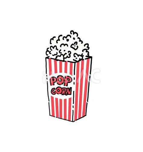 ポップコーンシンプルイラストイラスト No 23170139｜無料イラスト・フリー素材なら「イラストac」