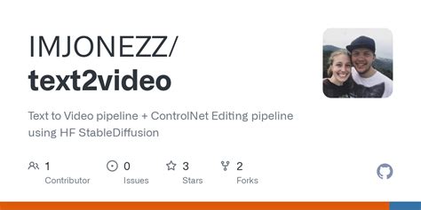 Github Imjonezztext2video Text To Video Pipeline Controlnet