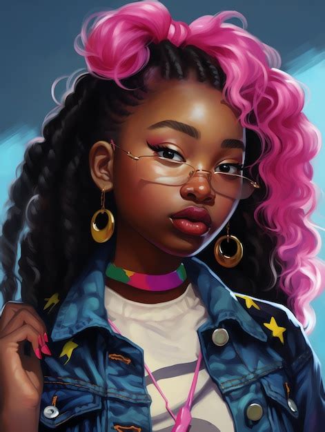 Premium Photo Emo Black Girl Photo Illustration Of Asian Emo