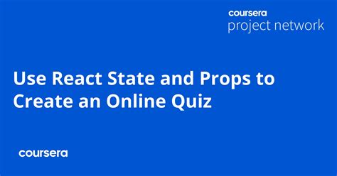 Use React State And Props To Create An Online Quiz Coursya