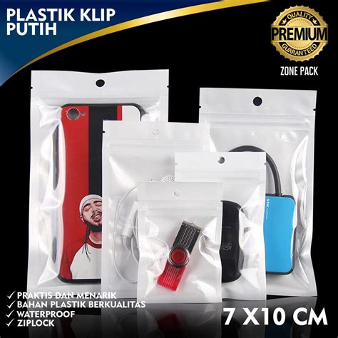 Jual Plastik Klip Putih 7X10CM Ziplock Putih Susu Platik Klip