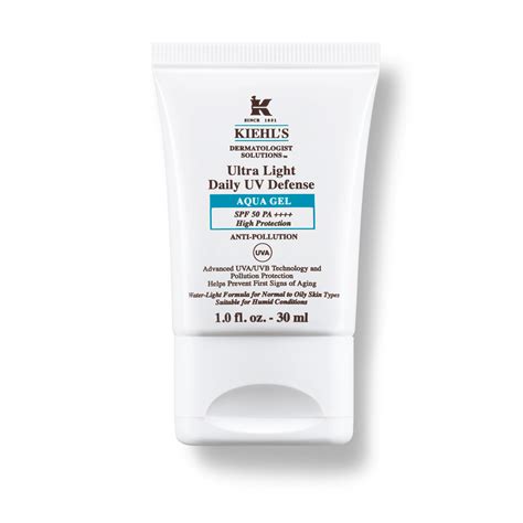 Ultra Light Daily Uv Defense Aqua Gel Spf 50 Face Sun Cream Kiehls Uk