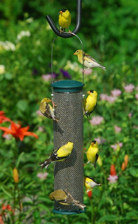Quick Clean Nyjer Mesh Finch Feeder Flying Friends