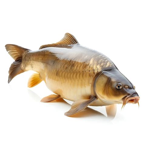 Pez Carpa Aislado Sobre Un Fondo Blanco Imagen Premium Generada Con IA