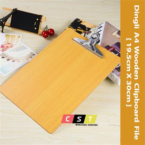Dingli Wooden Clipboard File [19 5cm X 30cm] Shopee Malaysia