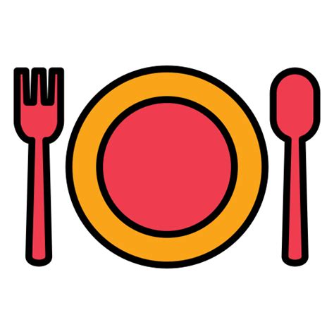 Plate Generic Outline Color Icon