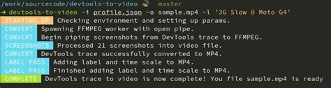 Generating Video From A Chrome Devtools Trace With Devtools To Video