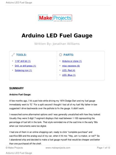 Pdf Arduino Led Fuel Gauge Dokumen Tips