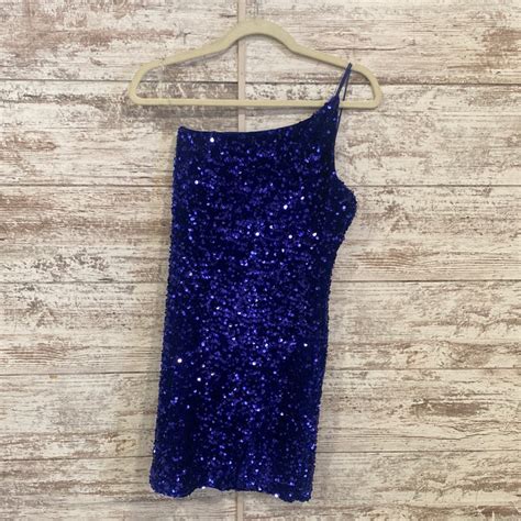 Royal Blue Sequin Short Dress Savvy Seconds Boutique