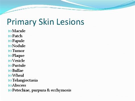 Primary Secondary Skin Lesions By Prof Dr Essam