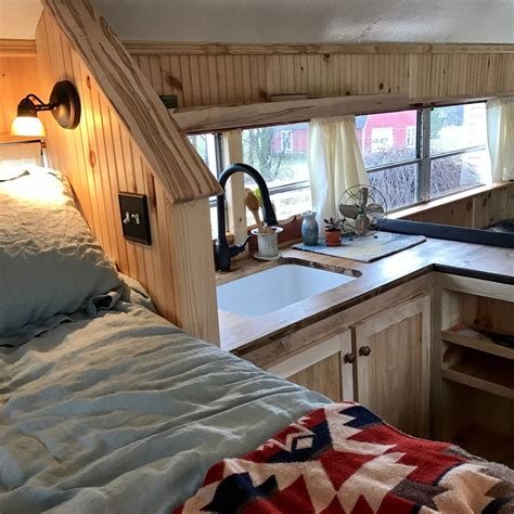 Bus Living Trailer Living Tiny Living Living Room School Bus Tiny