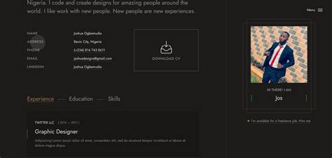 Github Sir Rumeh Joshua Portfolio