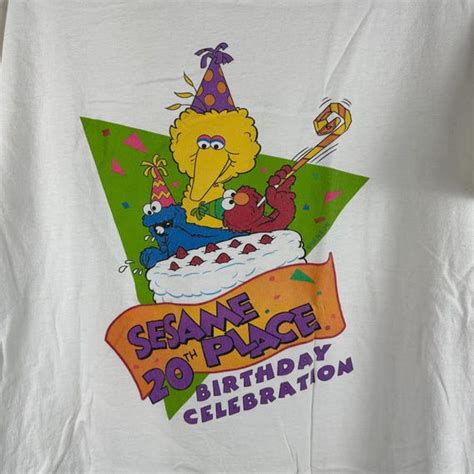 Vintage 90s Sesame Street 20th Birthday Celebration T Gem