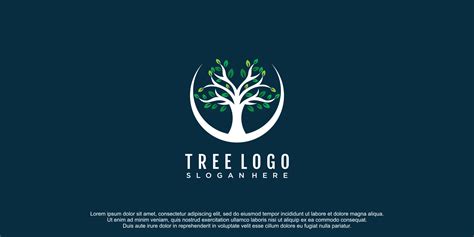 Tree Logo Concept Abstrac Design Template Vector Illustration 23810571 Vector Art At Vecteezy