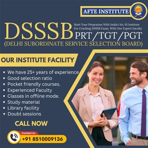 Start Your Dsssb Prt Tgt Pgt Prepration With Afte Institute At 19600 Year In New Delhi ID