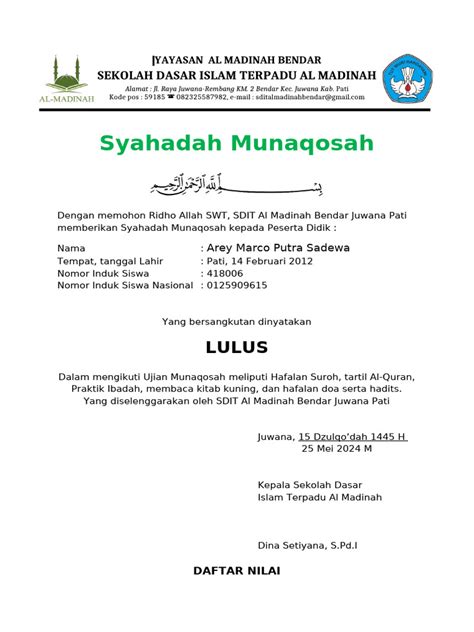 Ser Munaqosah Pdf