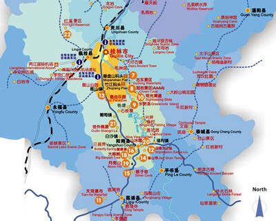 Guilin Map Guilin China Map Map Of Guilin Yangshuo Longsheng