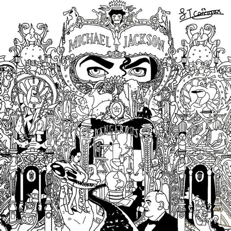 Michael Jackson Werewolf Coloring Pages Thriller Michael Jackson