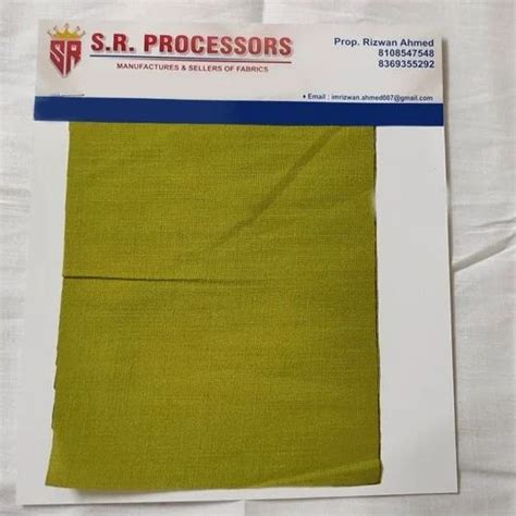 Leafy Green Rayon Slub Lycra Fabric At Rs 90 Meter In Mumbai ID
