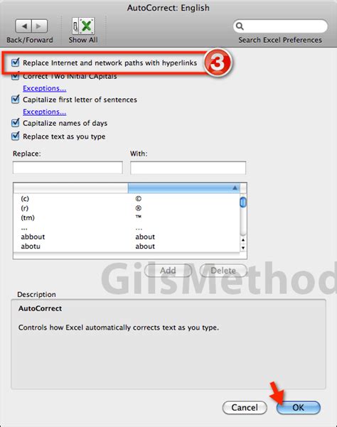 How To Disable Automatic Hyperlinks In Excel 2011