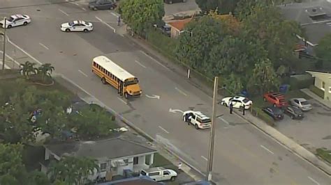 Man Hospitalized After Car Collides With Miami Dade School Bus Nbc 6