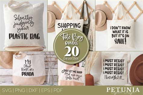 Tote Bag Quotes SVG Funny Tote Bag SVG Bundle