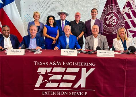 Governor Greg Abbott Joins Texas Aandm System Leadership To Announce New