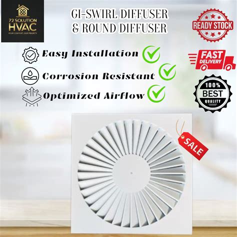 Gi Swirl Diffuser And Round Damper Shopee Malaysia