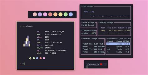 Oc Catppuccin Mid Tone Dark Theme For Tmux Rtmux