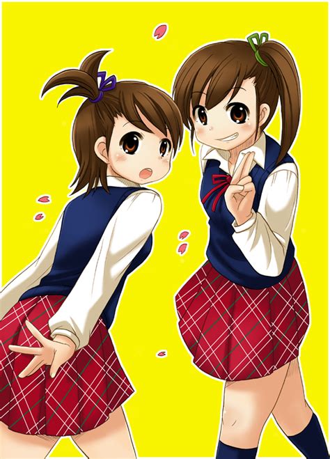 Futami Mami And Futami Ami Idolmaster And 1 More Drawn By Kotobuki