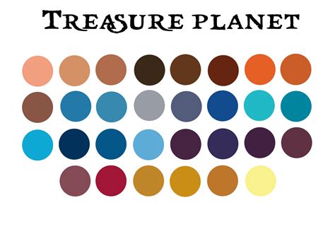 Treasure Planet Procreate Palette Etsy