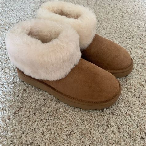 Ugg Shoes Ugg Classic Mini Fluff Boot Chestnut 6 Poshmark