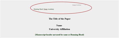 Running Head Apa Style Research Paper Academic Proofreading