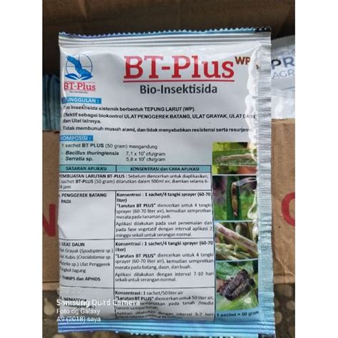 Jual BT PLUS BIO INSEKTISIDA 50gr Shopee Indonesia