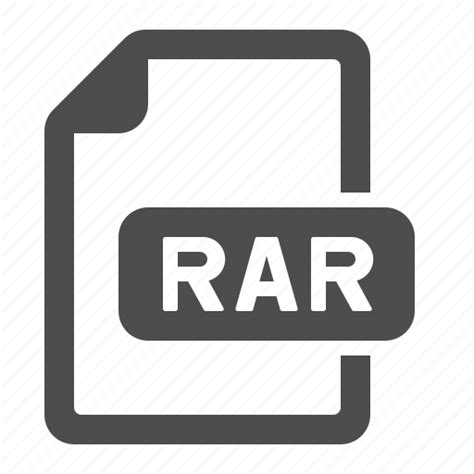 Document Extension File Format Rar Icon Download On Iconfinder
