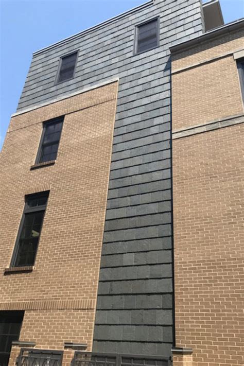 Slate Cladding For Luxury Condominium Complex Greenstone Slate