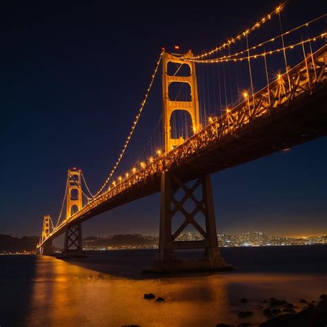 A Bridge That Has A Bridge That Says San Francisco On It Premium Ai Generated Image