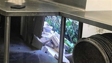 Truck Slams Into Pizza Shop