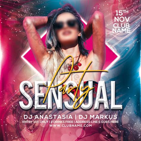 Sensual Party Flyer Psd Free Download Pikbest
