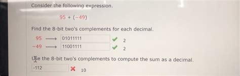 Solved Consider The Following Expression 95 49 Find Chegg